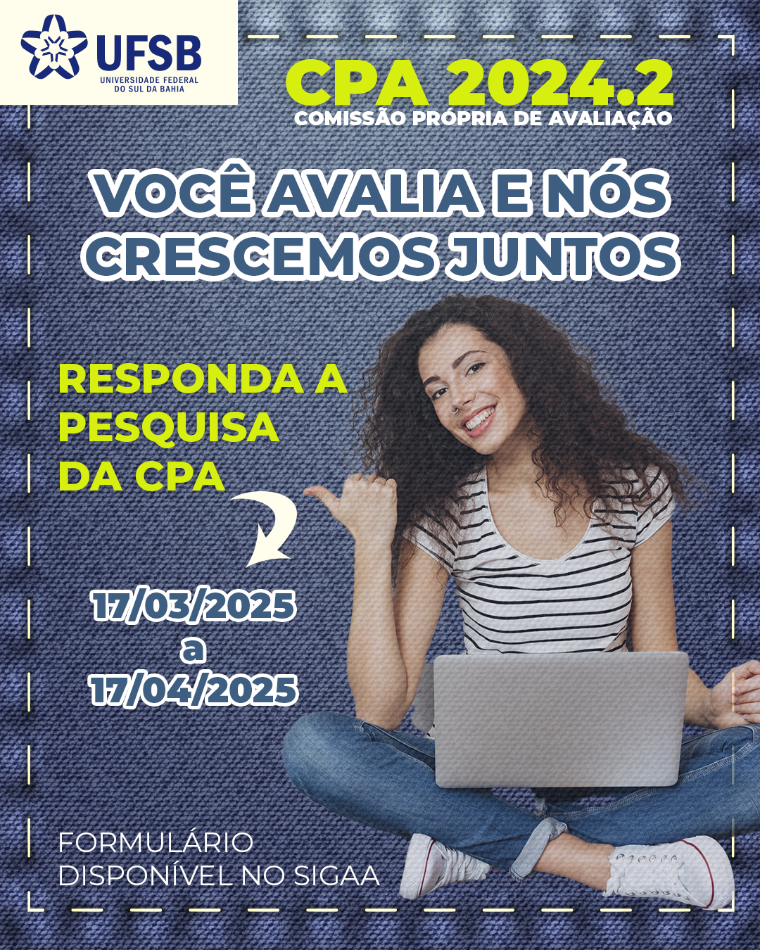 Participe da Avaliação Institucional 2024.2
